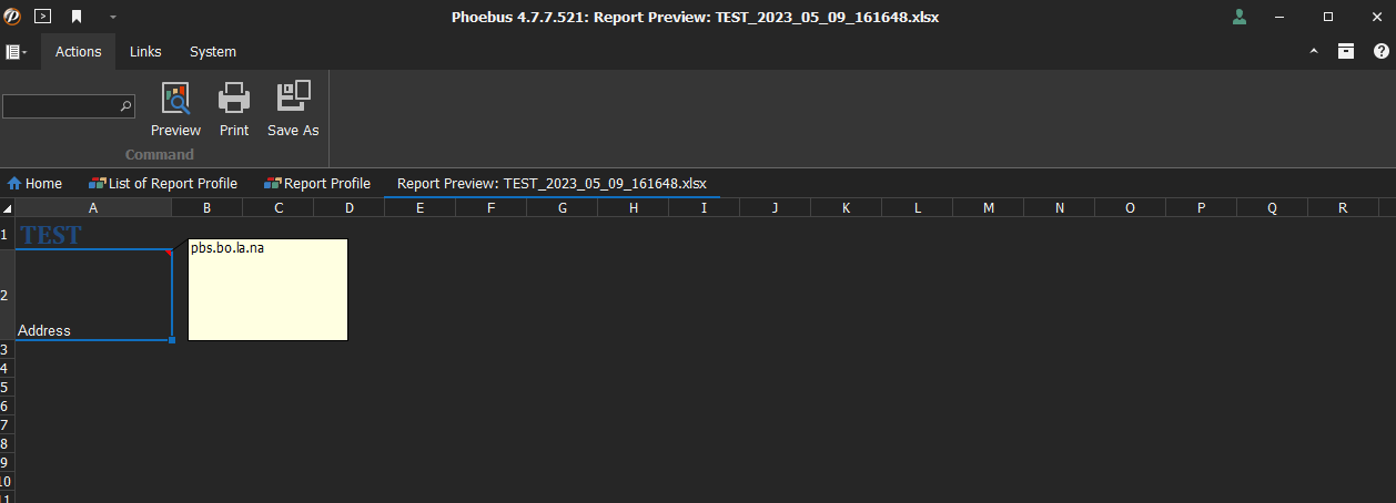 Excel viewer for preview and drilldown xls reports. pbs.bo.commands ...